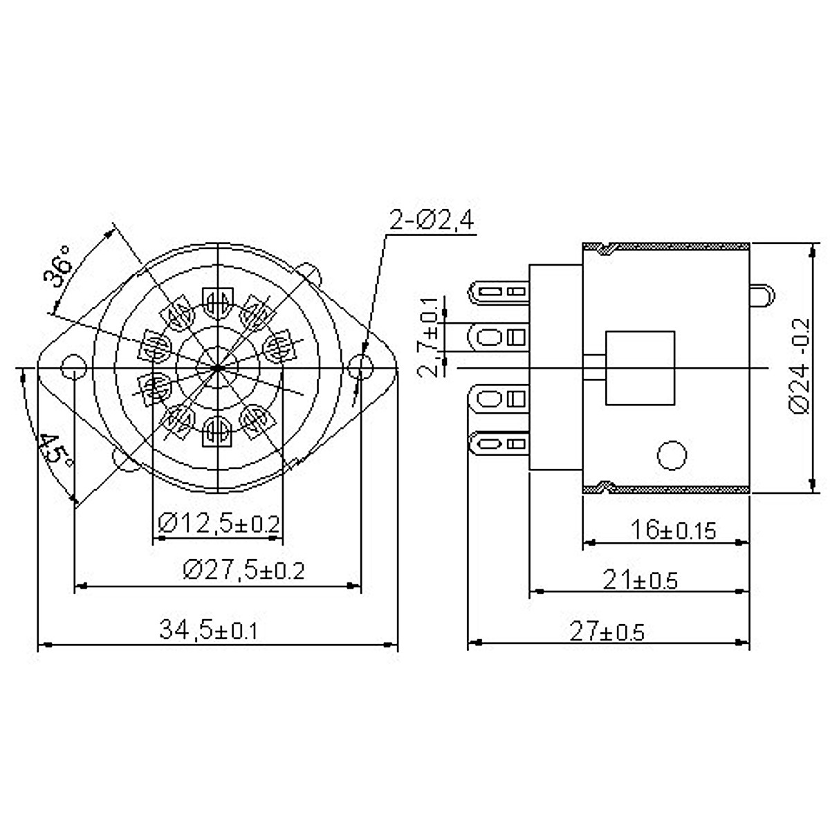 Cary 4pcs 9 PIN Shell Bakelite Vaccum Tube Socket Saver Fr 12ax7 12au7 Audio Tube Amp