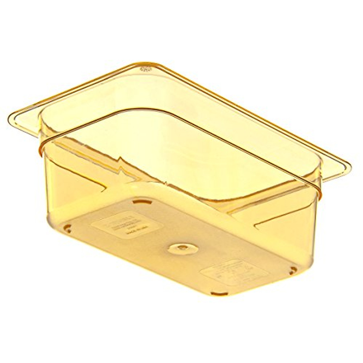Carlisle FoodService Products 3088113 StorPlus High Heat Food Pan, 4" Deep, Quarter Size, Amber (Pack of 2)