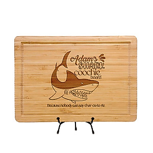 Customizable Shark Board, Shark Cutting Board, Personalized Christmas Gift for Men, Charcuterie Board, Meats and Cheeses Serving Boards, Shark Charcuterie Board