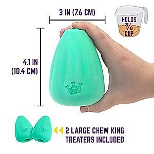 Chew King Premium Treat Dog Toy, L, Extremely Durable Natural Rubber Toy, Pack of 2, All Breed Sizes