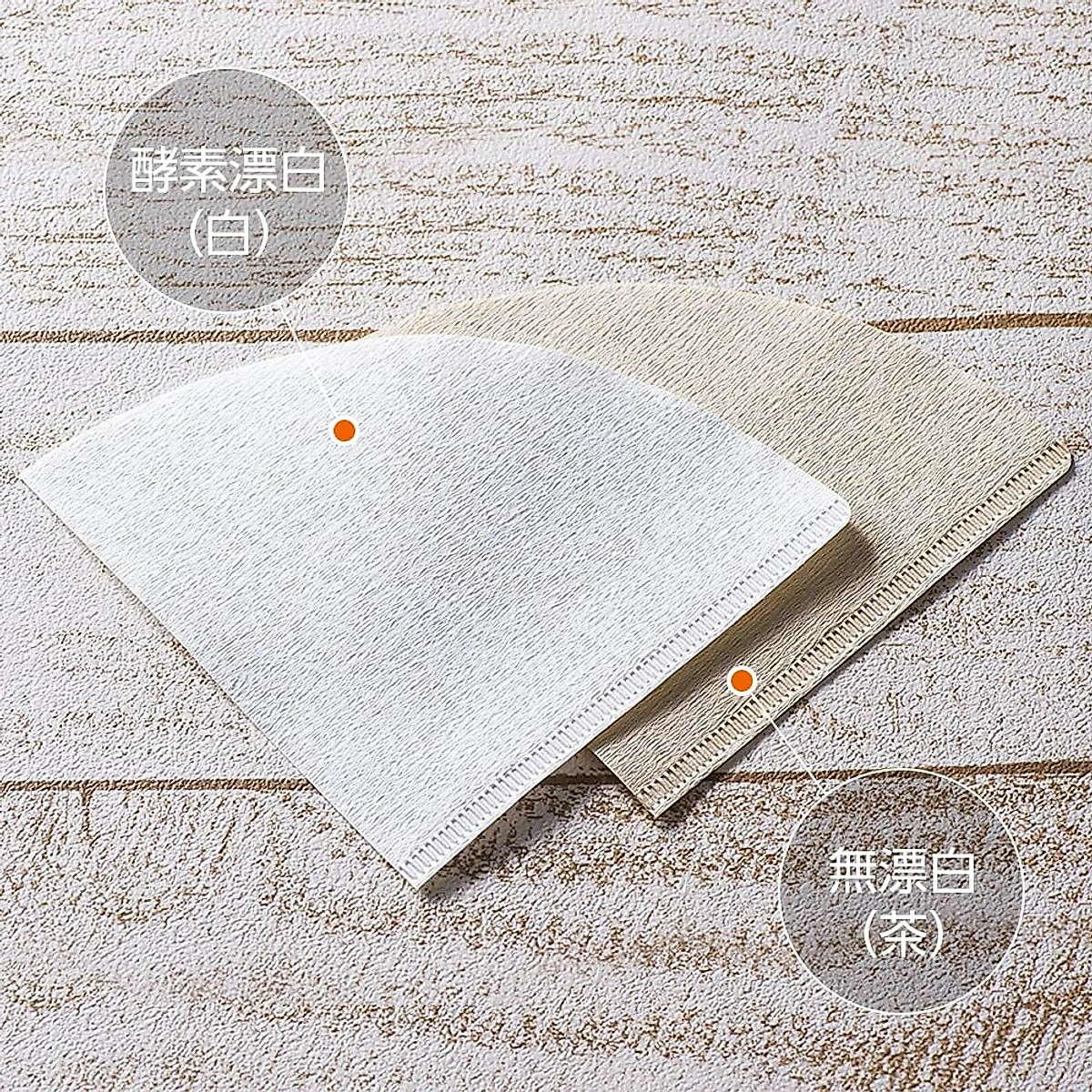 CAFEC Traditional cone-shaped paper filter cup4 (white) 100pcs/pack (One (1) Pack of 100)