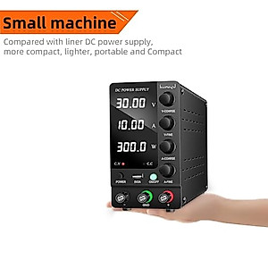 Dc Power Supply, SPS-C3010, 30V 10A 300W, Variable Rugulated