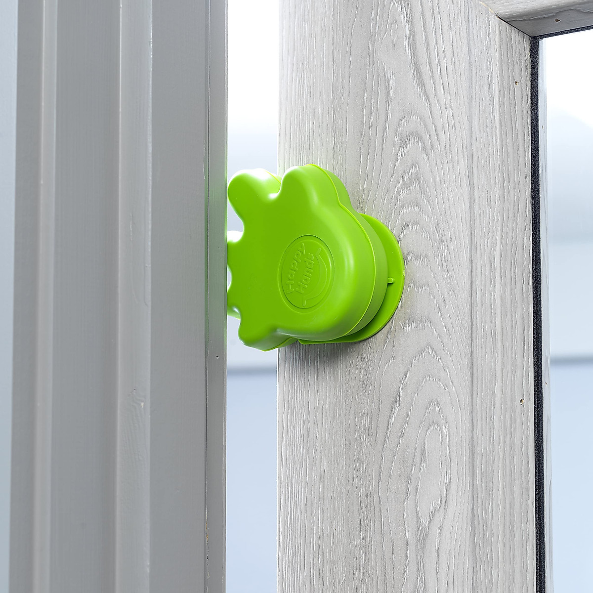 Happy Hands Anti Slam Child Door Safety Finger Trap Stoppers - 2 Pack … (Blue)