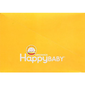 Happy Baby Organics Clearly Crafted Stage 2 Baby Food Bananas Raspberries & Oats, 4 Ounce Pouch Resealable Baby Food Pouches, Fruit & Veggie Puree, Organic Non-GMO Gluten Free Kosher (Pack of 8)