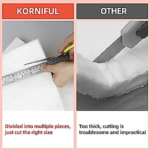 Tabletop Fire Pit Ceramic Wool Wick for ROZATO, KORNIFUL, Danya B, Flammtal, KIZZBY, ROUNDFIRE, to Extend Burning Time, Table Top Firepit Sponge Cotton Core for Bioethanol Rubbing Alcohol Fireplaces