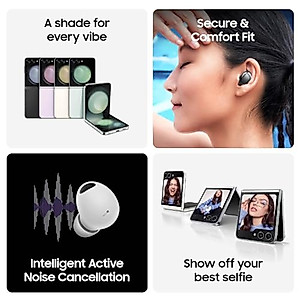 SAMSUNG Z Flip 5 Cell Phone (Mint) + $149.99 Buds 2 Pro (Graphite) 256GB Unlocked Android Smartphone w/Foldable, Compact Design, 12MP Camera, True Wireless Bluetooth Earbuds w/ANC, US Version
