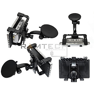 Ramtech Car Truck GPS & Tablet Windshield Mount, Suction Cup Holder with Adjustable Bracket, Fits Device and Magnetic Mount, Compatible with Rand McNally OverDryve 7 8 Pro, Pro II, WMB7