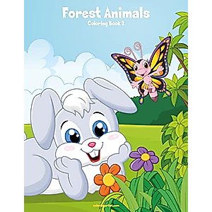 Forest Animals Coloring Book 2