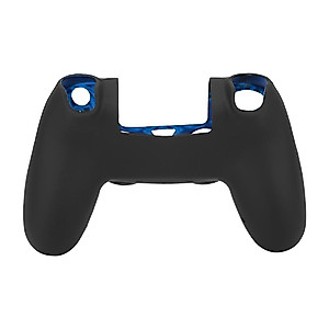 DJDK Case for ps4 Controller,Soft Silicone Case Skin Grip Shell Cover for Playstation 4 PS4 Controller(Black&Blue)