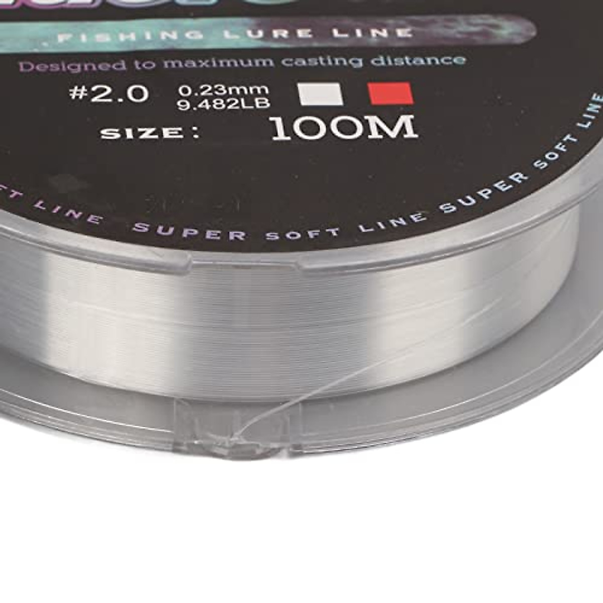 Gaeirt Super Strong Fishing Line, Straight Lightweight 100M Nylon Fishing Line High Strength for Reservoir Fishing(#2.0)