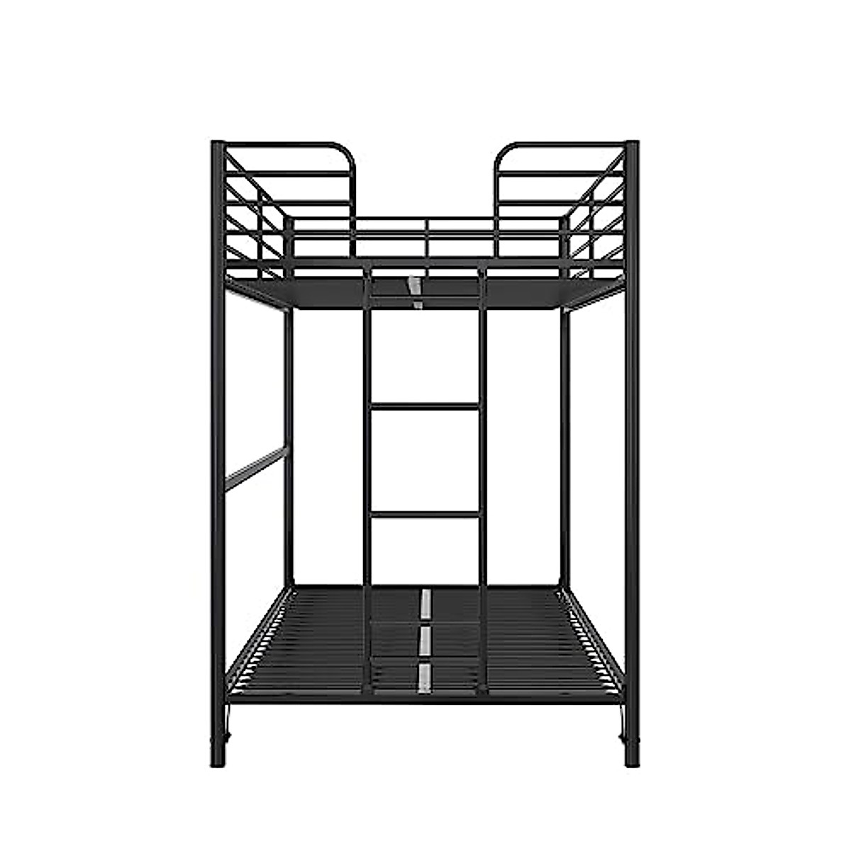 DHP Daven Easy Assembly Kids Bunk Bed, Twin Over Twin, Black