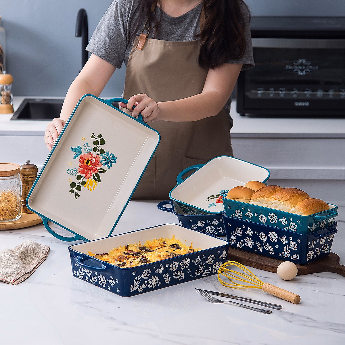 Wisenvoy Casserole Dish 9x13 Baking Pan Casserole Dishes For Oven Baking Dish Ceramic Lasagna Pan Baking Dishes For Oven