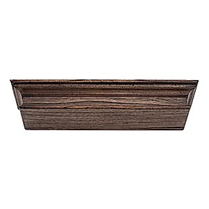 NovaSolo Halifax Mindi Wood Floating Wall Shelf - Long in Black Wash