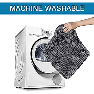 H.VERSAILTEX Item Striped Chenille Rug Pack 2-20" x 32"/17" x 24" and Pack 2-20" x 32"/20" x 20" Bundle