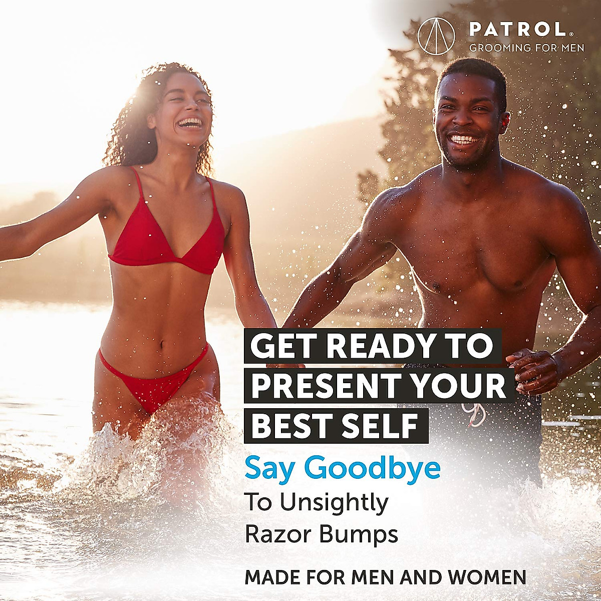 Bump Patrol Sensitive Strength Aftershave Formula - Gentle After Shave Solution Eliminates Razor Bumps and Ingrown Hairs - 2 Ounces 2 Pack