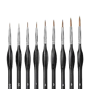 Mr. Pen- Miniature Paint Brushes, 9 Pcs, Detail Paint Brush Set, Fine Paint Brush, Mini Paint Brushes, Thin Paint Brushes, Tiny Paint Brushes, Micro Paint Brush, Fine Point Paint Brush