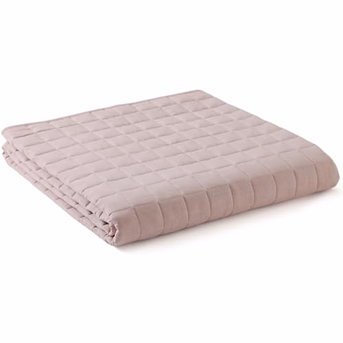 YnM Exclusive Cooling Weighted Blanket, Nylon/PE Fabric, Smallest Compartments with Glass Beads, Bed Blanket for One Person of 140lbs, Ideal for Queen/King Bed (60x80 Inches, 15 Pounds, Violet Pink)