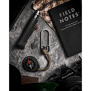 MØTH Titanium Carabiner Keychain -The Baxter - Ultralight Multipurpose Clip for Everyday Carry & Use - For Hiking, Camping, Daily Use, & More Flexgate Design - Strong & Durable - 2.75 x 1 x 1/8 Inches