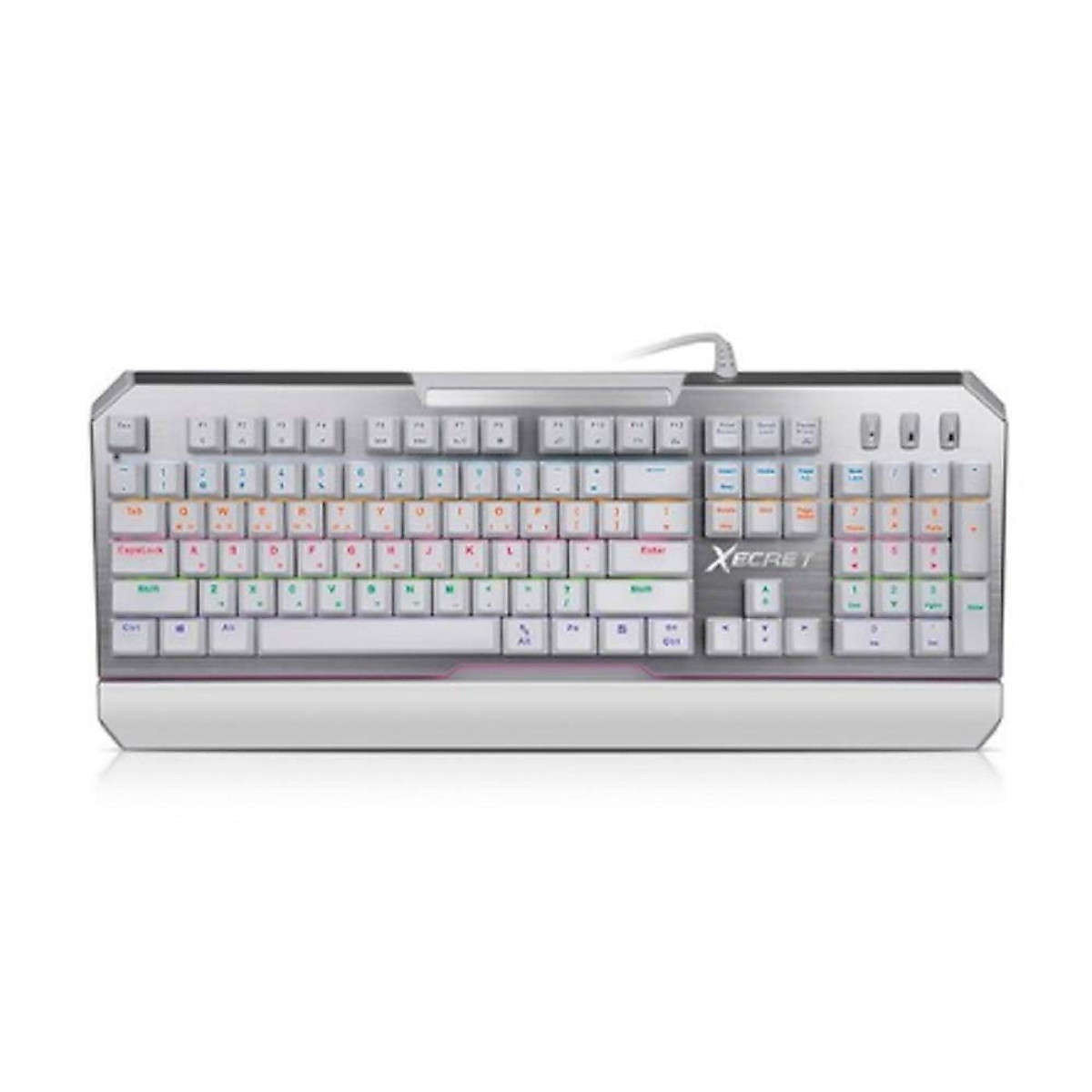Xecret K820L LED Backlight Mechanical Outemu Wired Gaming Keyboard Silver