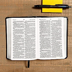 KJV Large Print Personal Size Reference Bible, Charcoal Leathertouch, Red Letter, Pure Cambridge Text, Presentation Page, Cross-References, Full-Color Maps, Easy-to-Read Bible MCM Type