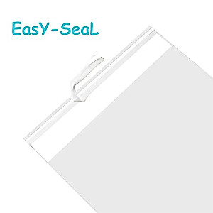 Tendwarm 9X12 Inch t-shirt Bags Clear Apparel Bags Self Seal Flap for Shirts Plastic Bags for Clothes Party Wedding Gift Bags (100 Pcs)