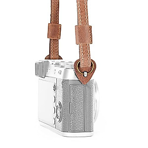 MegaGear SLR, DSLR Sierra Series Genuine Leather Camera Shoulder or Neck Strap
