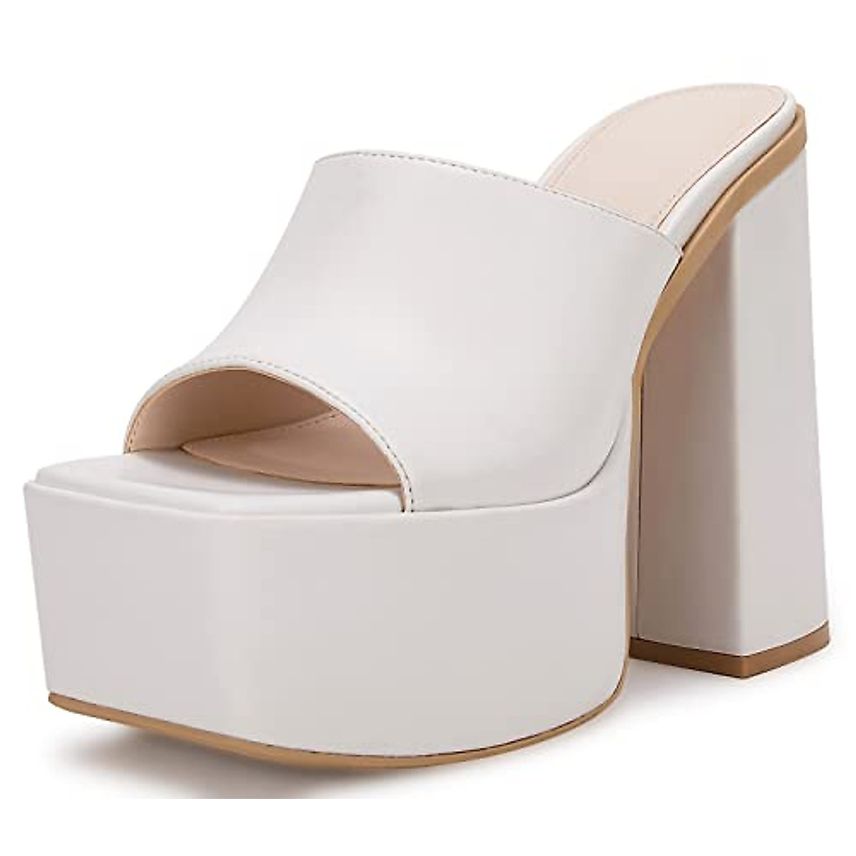 VETASTE Women's Platform Chunky Block Heels Sexy Open Toe High Heel Sandals