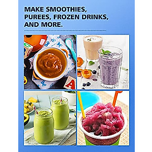 ACOQOOS Blenders for Kitchen, Smoothie Blender with 50oz Glass Jar And 2 Travel Bottles, Blender for Shakes and Smoothies For Crushing Ice, Frozen Fruits, BPA Free