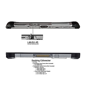 Toughbook Panasonic Toughpad FZ-G1 Intel Core i5-5300U 2.30GHz, 10.1 inches WUXGA Gloved Multi Touch + Digitizer LCD, Win 10 Pro, 256GB SSD, 8GB, Long Life Battery, LAN Port (Renewed)