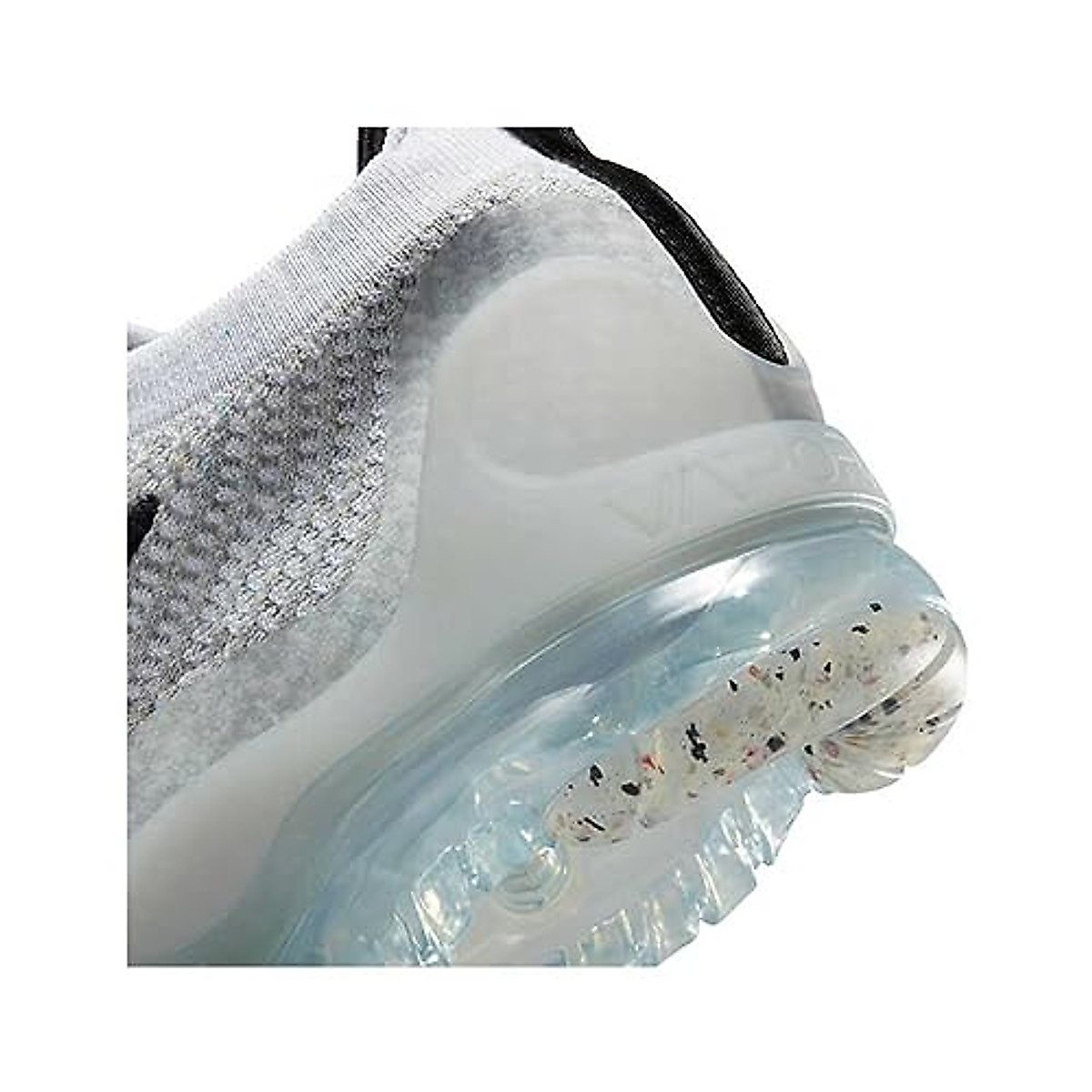 Nike Men's Air Vapormax 2021 Flyknit Sneaker, White/White/Black/Metallic Silver, 9