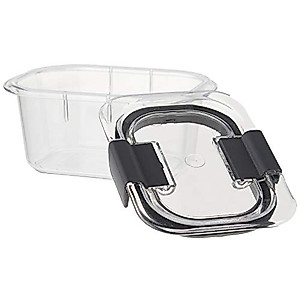 Rubbermaid Brilliance Food Storage Container, Small, 1.3 Cup, Clear, 2-Pack