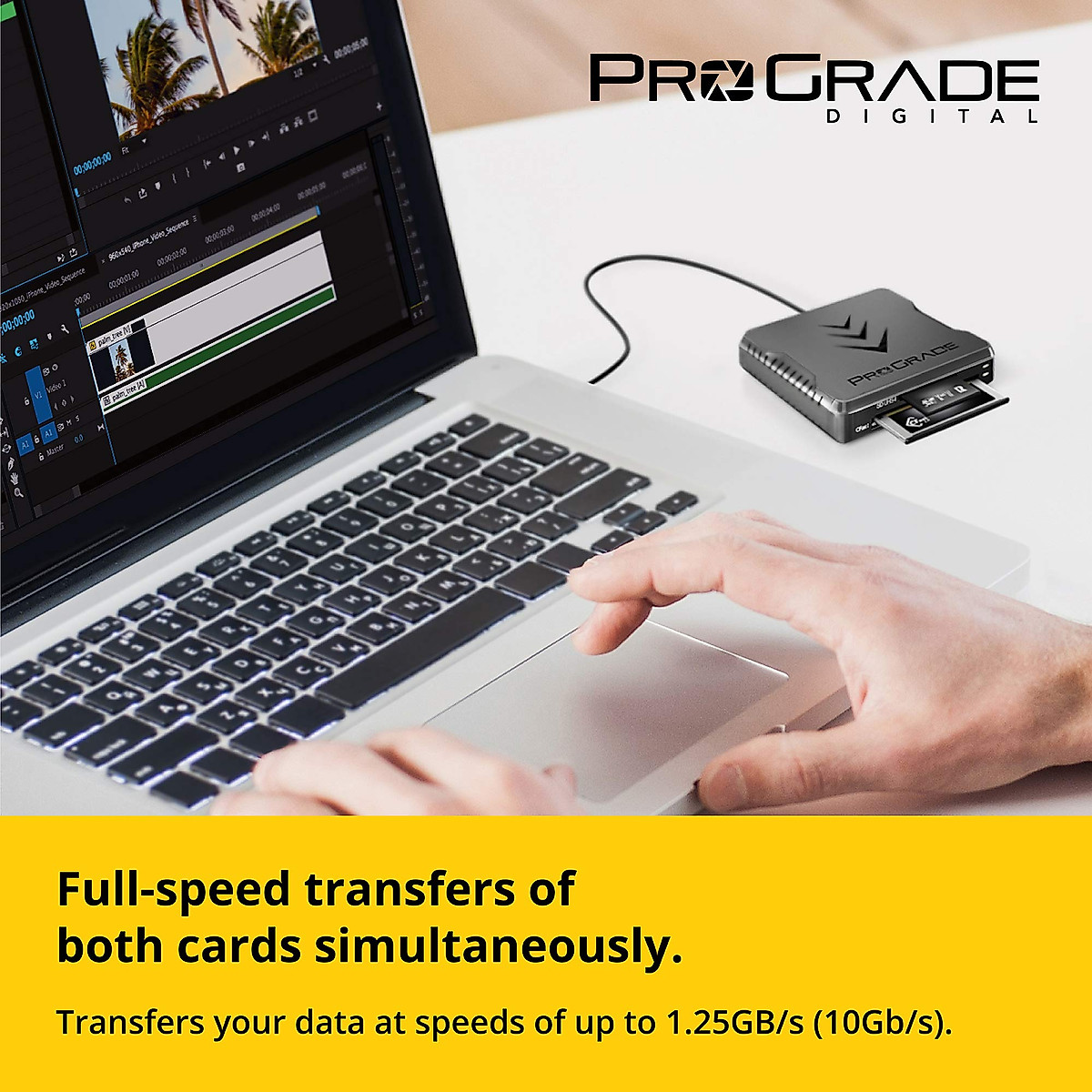 CFast and SD UHS-II Dual-Slot Memory Card Reader by ProGrade Digital | USB 3.2 Gen 2 for Professional Filmmakers, Photographers & Content Creators