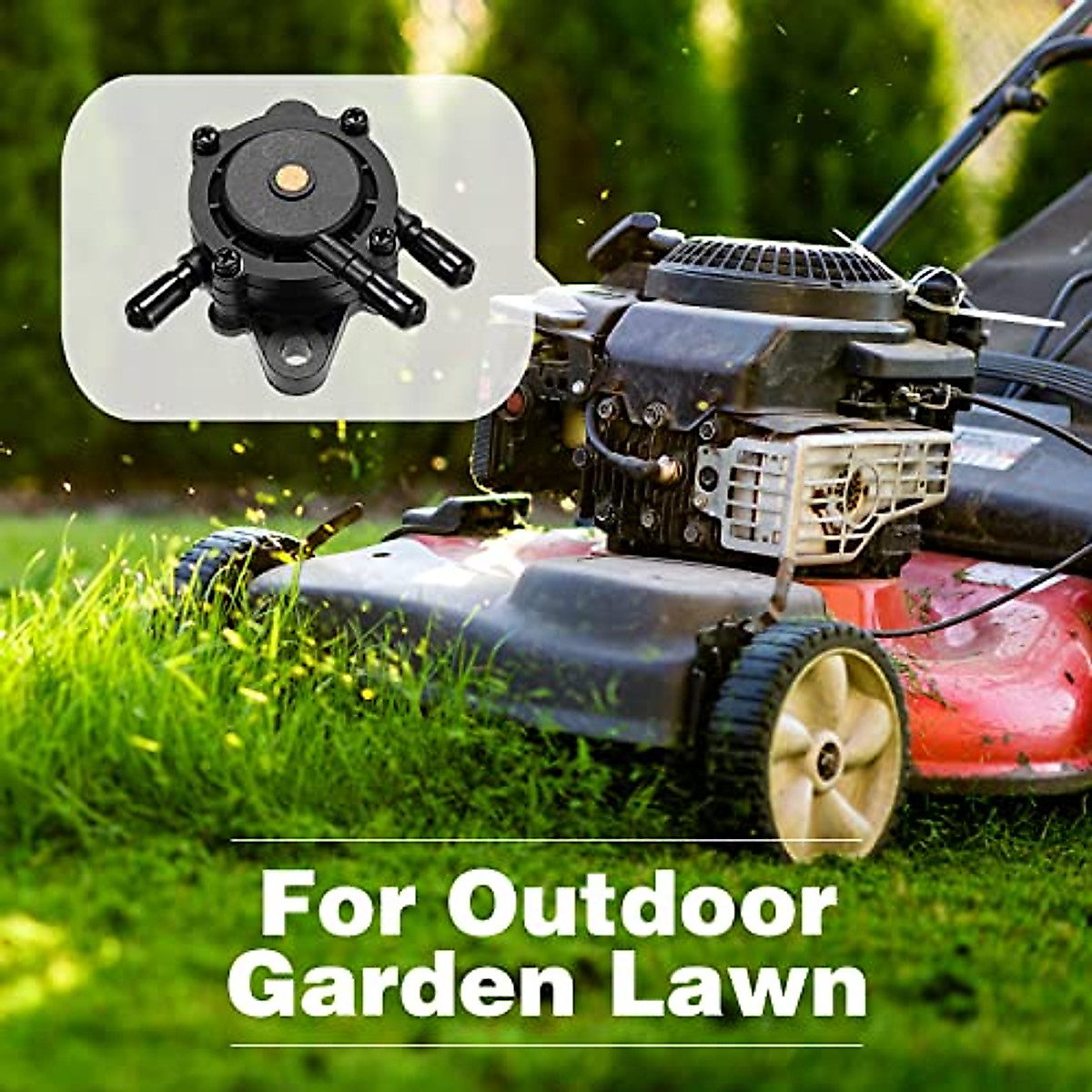 Chengu Fuel Pump Lawn Mower Compatible with 491922 691034 692313 808492 808656 808281 Fuel Pump for Outdoor Garden Lawn (4 Pcs)