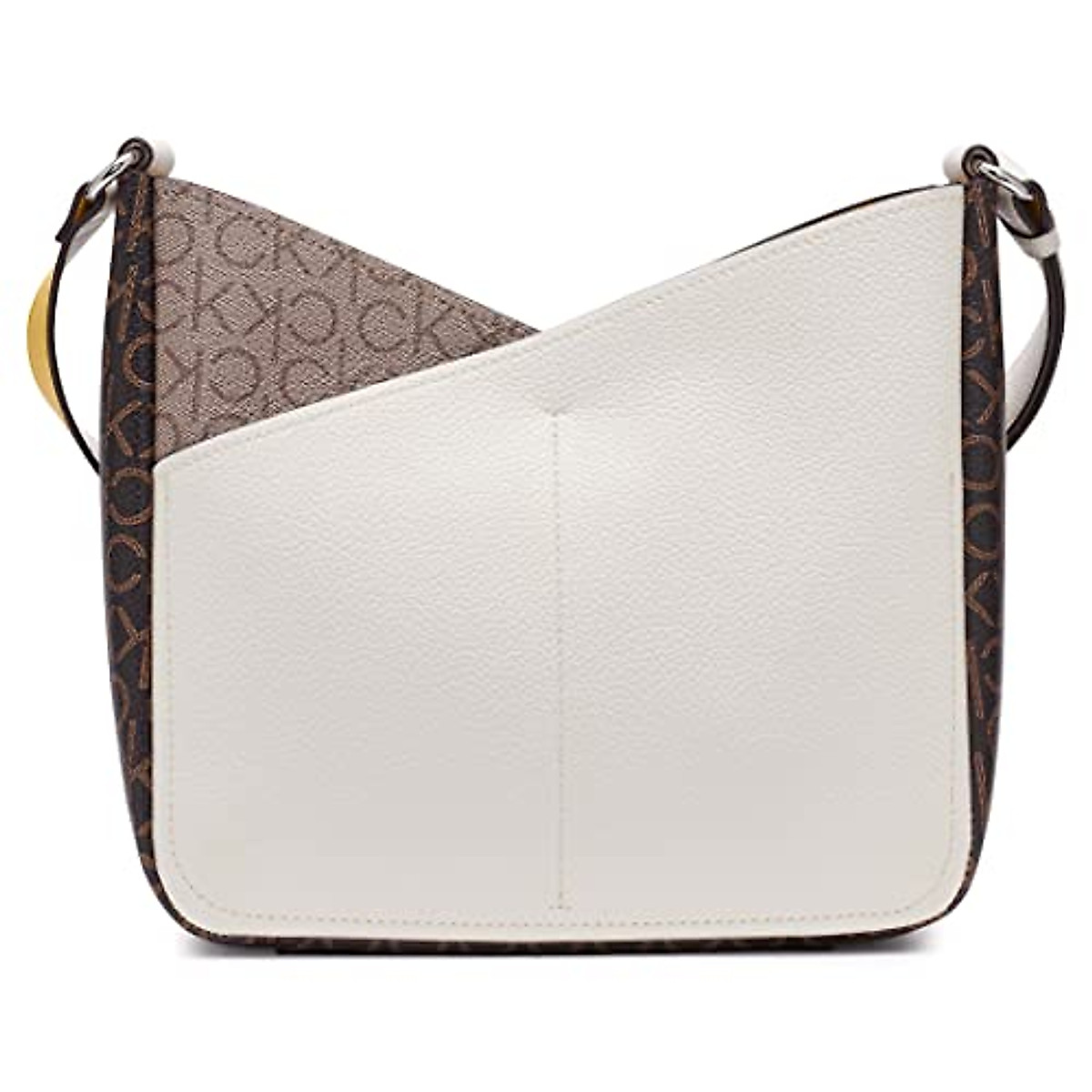 Calvin Klein Zoe Crossbody, Brown/Khaki/Cherub White Logo