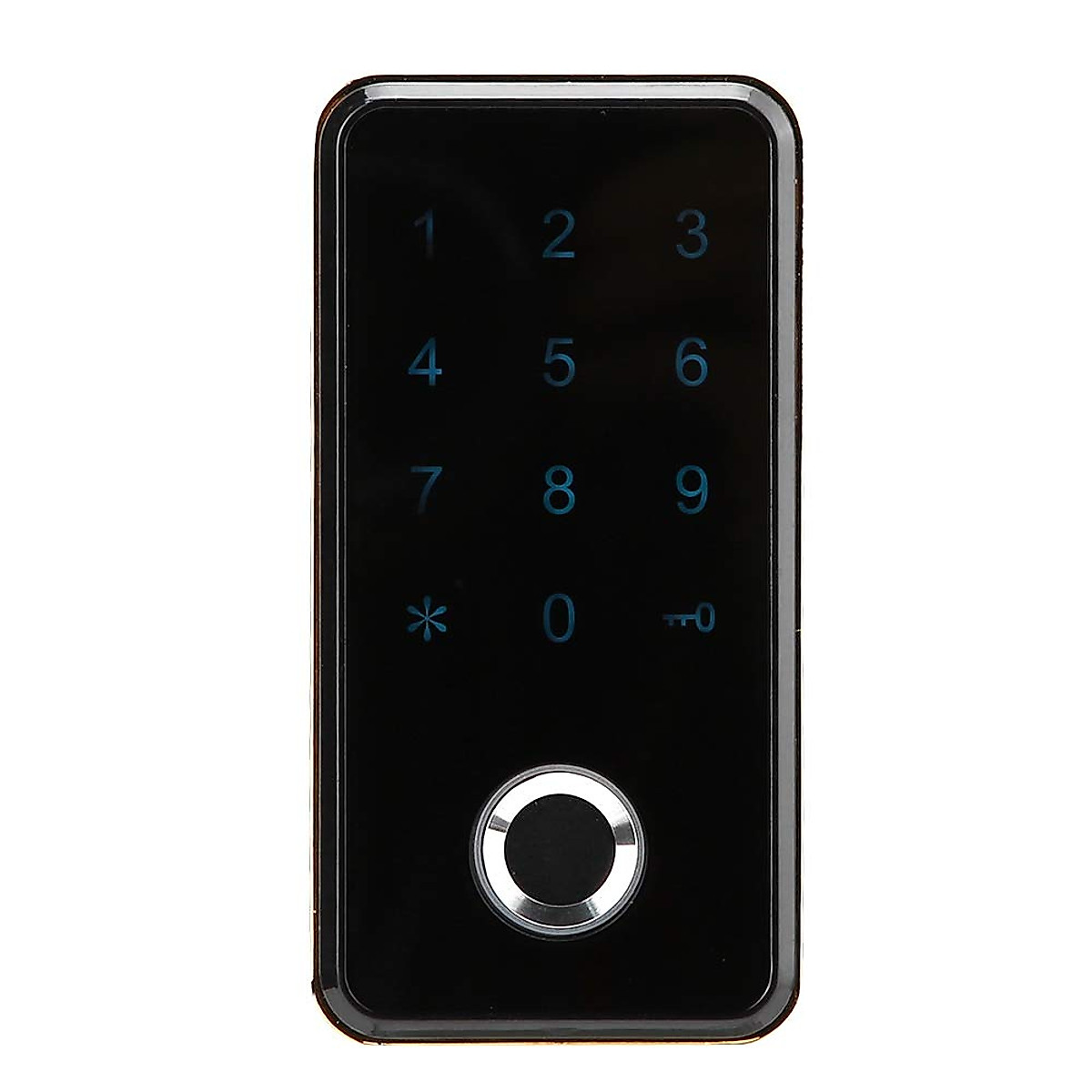 Smart Combination Lock, Keyless Fingerprint Digital Password Electronic Lock for Cabinet File Locker 2 Colors(Gold)