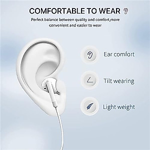 2 Packs-Apple Earbuds for iPhone Headphones Wired Earphones [Apple MFi Certified] Built-in Microphone & Volume Control, Noise Isolating Headsets Compatible with iPhone 13/12/11/XR/XS/X/8/7/SE