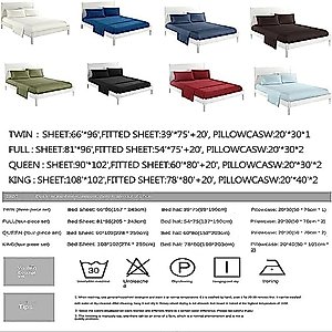 Rzzeel Casilva Sheets, Bed Sheets, Self Cleaning Sheets, Eucalyptus Sheets, Full Size Sheets, Temperature Regulating Sheets, Bedding Experience a Better Way to Sleep (Red,Twin)