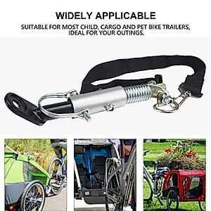 Mifyca Bike Trailer Hitch Coupler Universal Bicycle Trailer Hitch Adapter Attachment Quick Release Steel Linker Connector for Children's Pet Cargo Bike Trailers