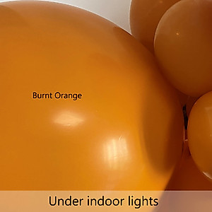 102Pcs Burnt Orange Balloons Garland Dark Orange Balloon Arch Kit Different Sizes 18 12 10 5 Inch Matte Latex Ballons For Thanksgiving Boho Baby Shower Harvest Halloween Fall Party Decorations