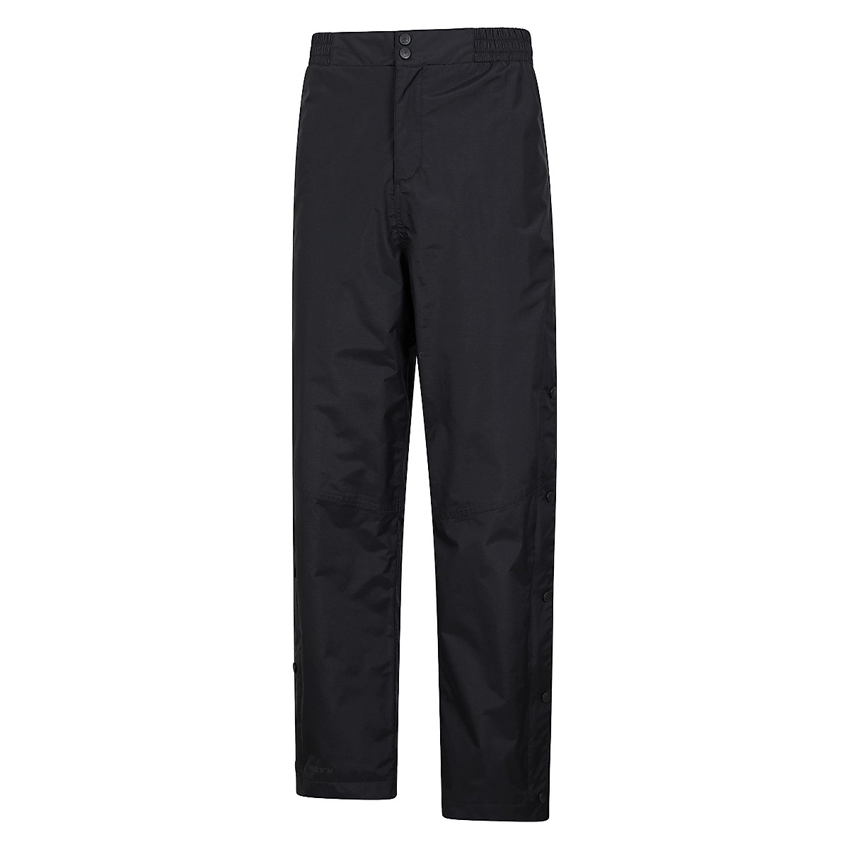 Mountain Warehouse Downpour Mens Waterproof Rain Pants - for Black Large