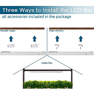 Barrina Grow Lights for Indoor Plants Full Spectrum, 2ft 40W (4 x 10W), T5 Plant Lights for Indoor Plants, Greenhouse, Plug and Play, Yellow, 4-Pack