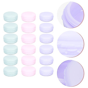 Beaupretty 30Pcs Empty Cream Jars Macaron Shaped Cream Box Lip Eye Masks Dispensing Cases 10ml Small Cosmetic Containers with Leakproof Lids for Lotion Balm Ointmen Random