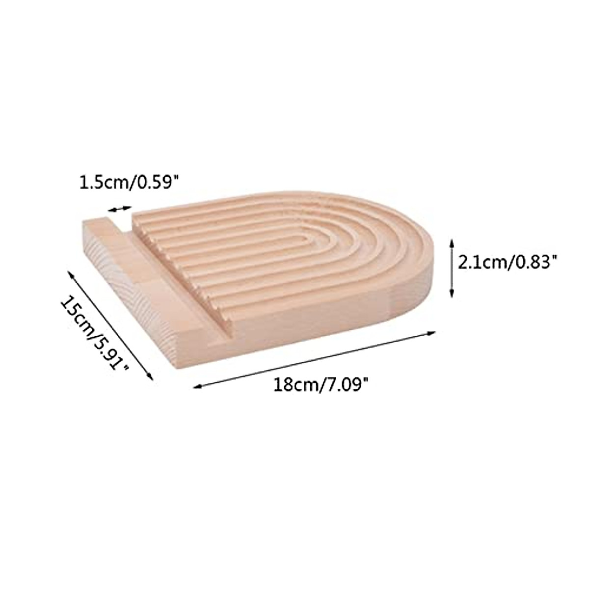 GEEKLLS Breakfast Tray Wooden Storage Serving Tray Dessert Coffee Basket Bread Food Plate Fruit Cake Platter for Jewelry Perfume Tray