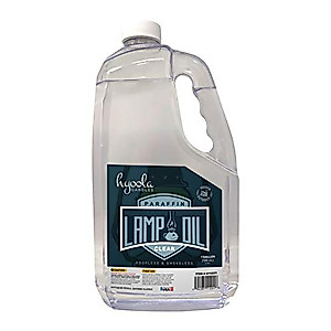 Hyoola Liquid Paraffin Lamp Oil - Clear Smokeless, Odorless, Ultra Clean Burning Fuel for Indoor and Outdoor Use - 1 Gallon