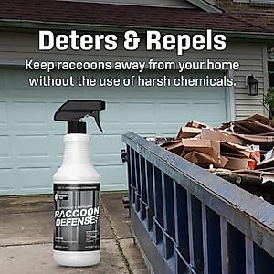 Exterminator’s Choice - Raccoon Defense Spray - 32 OZ - Natural, Non-Toxic Raccoon Repellent - Quick and Easy Pest Control - Safe Around Kids and Pets