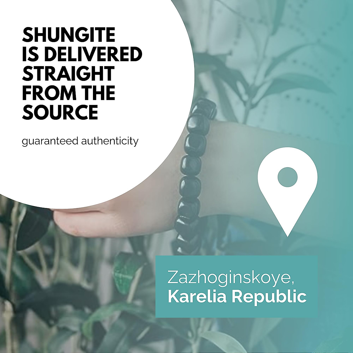 Shungite Wholesale Shungite Bracelets Set | Big Tumbled Bracelets Shungite Jewelry for Men and Women | Authentic Gemstone Jewelry | Crystal Healing and Protection High Positive Energy Bracelet S251