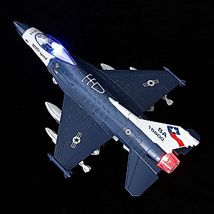 Taktik Pullback Fighter Jet Toy Diecast Airplanes Model Kits Military Model Airplane Toy for Boys and Girl (Dark Blue)