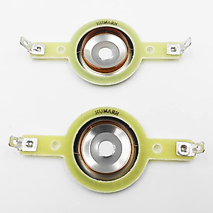 HUMARH 2-Pack 1" Voice Coil Tweeter Diaphragm for PRV Audio, Pyle Pro, DB Drive, Pro Master, Quantum Audio, Bass Inferno, Sound Storm, MTX DS18 DTI Cadence Audiotek AudioDrift Audiopipe Pyramid Orion