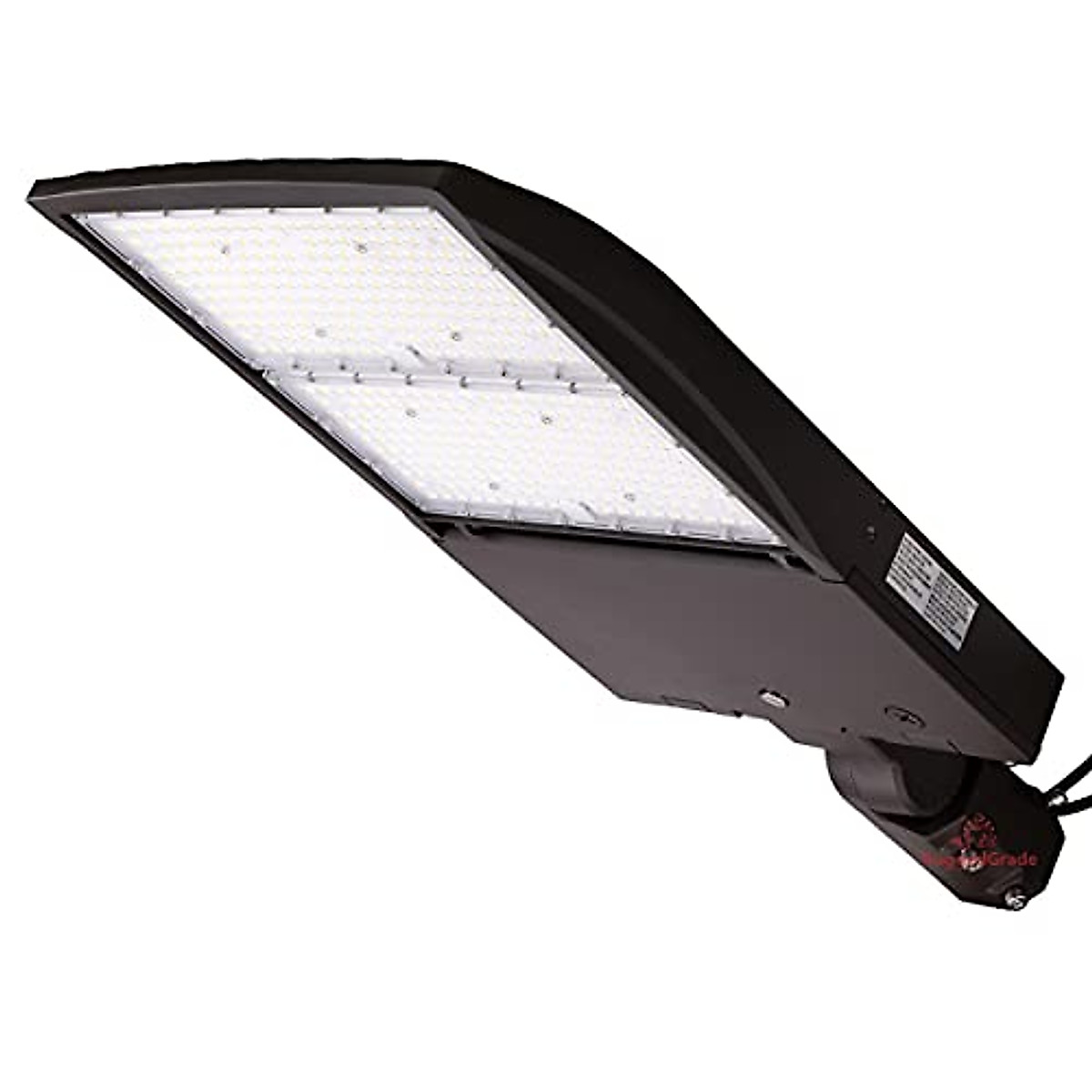 RuggedGrade 42,000 Lumen - 300 watt NextGen III LED Shoebox Lights - Dimmable - with Photocell - Slip FIT Mount -Brown HOUSING - 10KV Surge