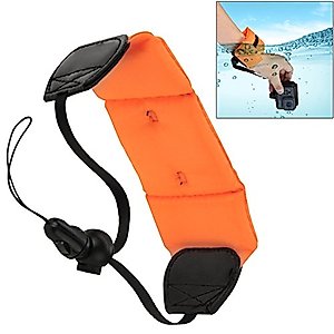 E-outstanding Waterproof Camera Float Strap, Universal Floating Wristband,Hand Grip Lanyard for Underwater GoPro,Waterproof Camera, Keys,Sunglass,etc (Orange)